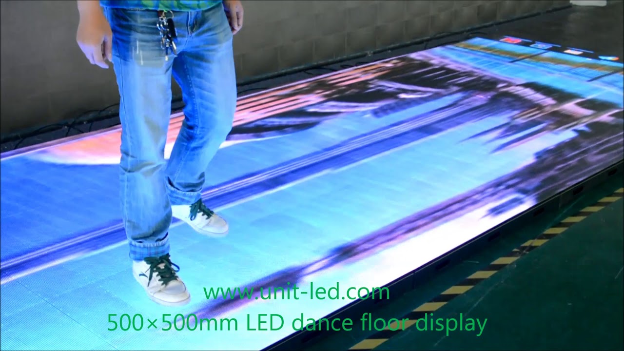 UNIT LED dance floor display LED Screen - YouTube