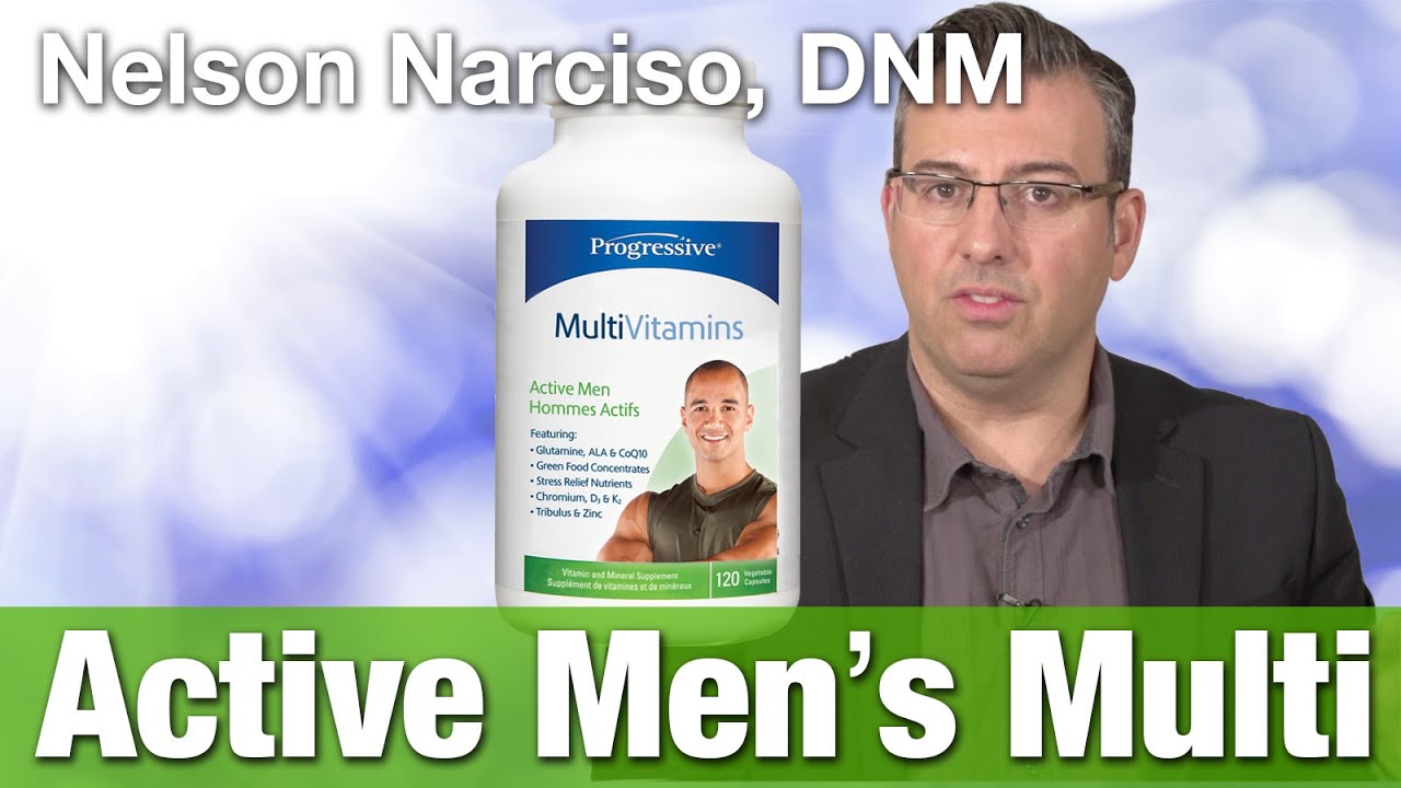 Progressive Active Mens Multi With Nelson Narciso Multivitamins For
