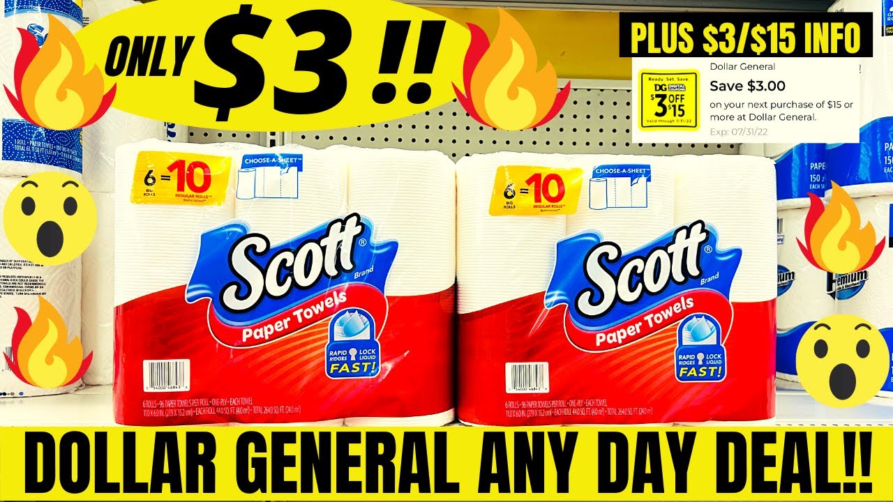DOLLAR GENERAL ANY DAY DEAL!! | PAPER PRODUCTS FOR $1.50!! | PLUS HOW ...