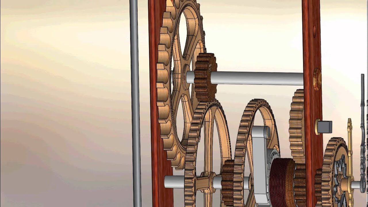 SolidWorks Grandfather Clock - YouTube