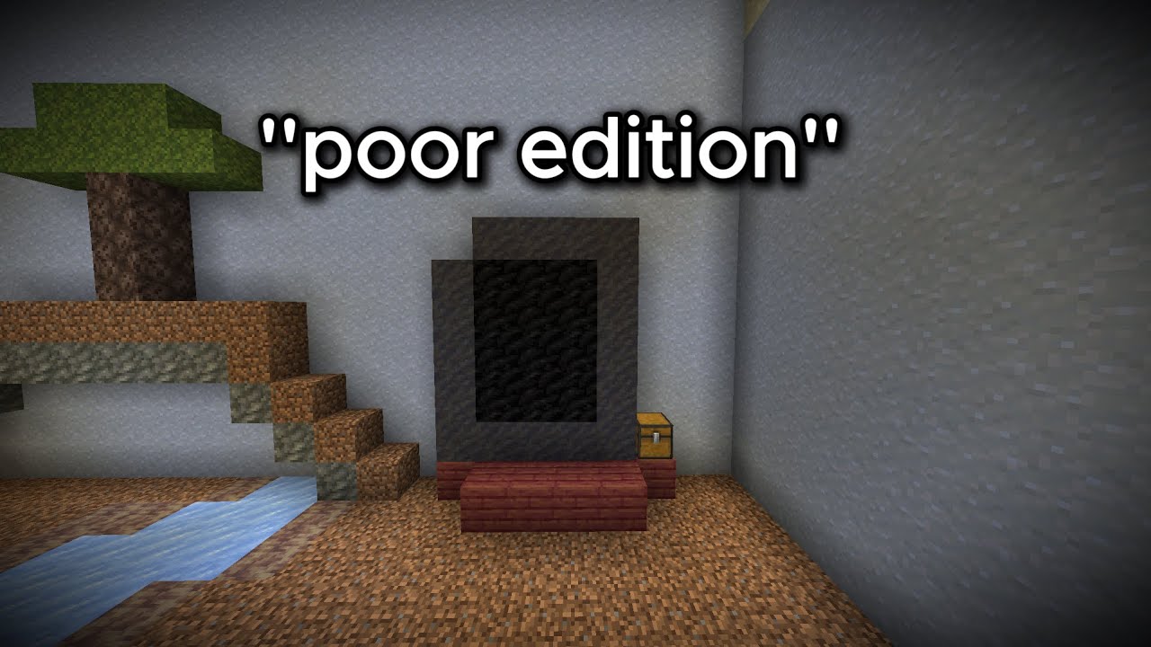 Minecraft Poor Edition Speedrun New World Record - YouTube