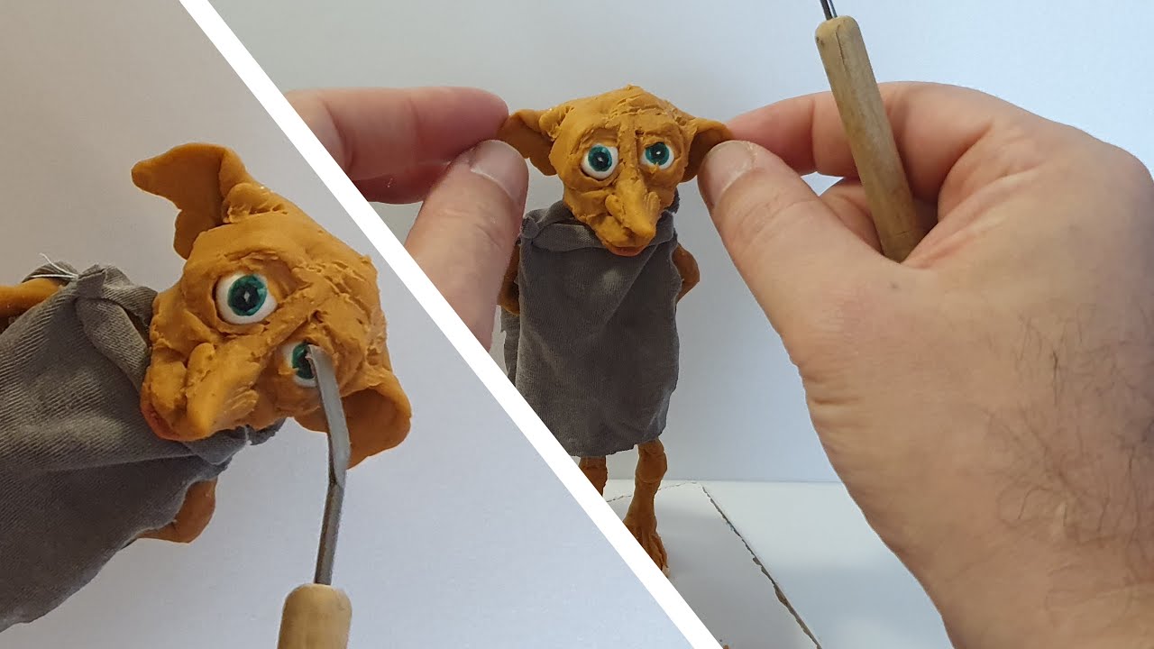 I made Dobby from plasticine. - YouTube