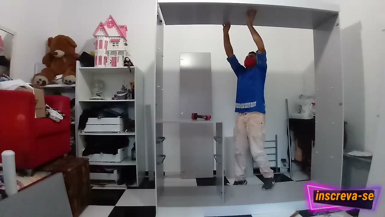 como montar guarda-roupa sozinho-guarda roupa com 6 portas e 2 gavetas ...