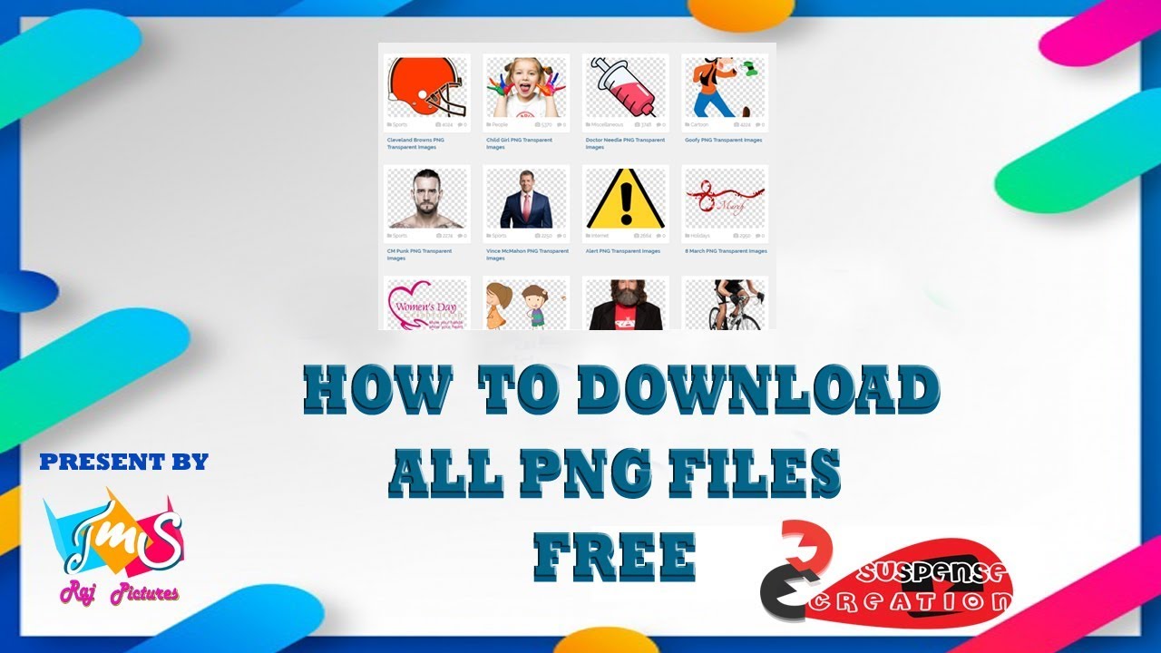 HOW TO DOWNLOAD ALL PNG FILES FREE - YouTube