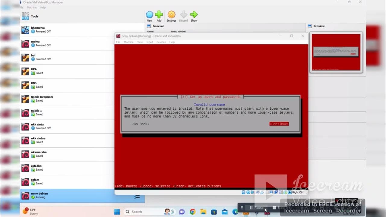 TUTORIAL INSTALASI DEBIAN DI VIRTUAL BOX - YouTube