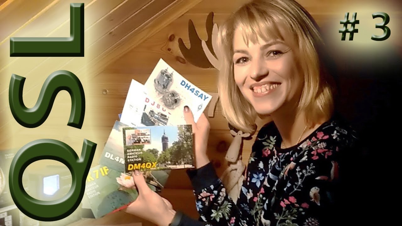 Ham Radio QSL (YL Raisa shows her first cards) - YouTube