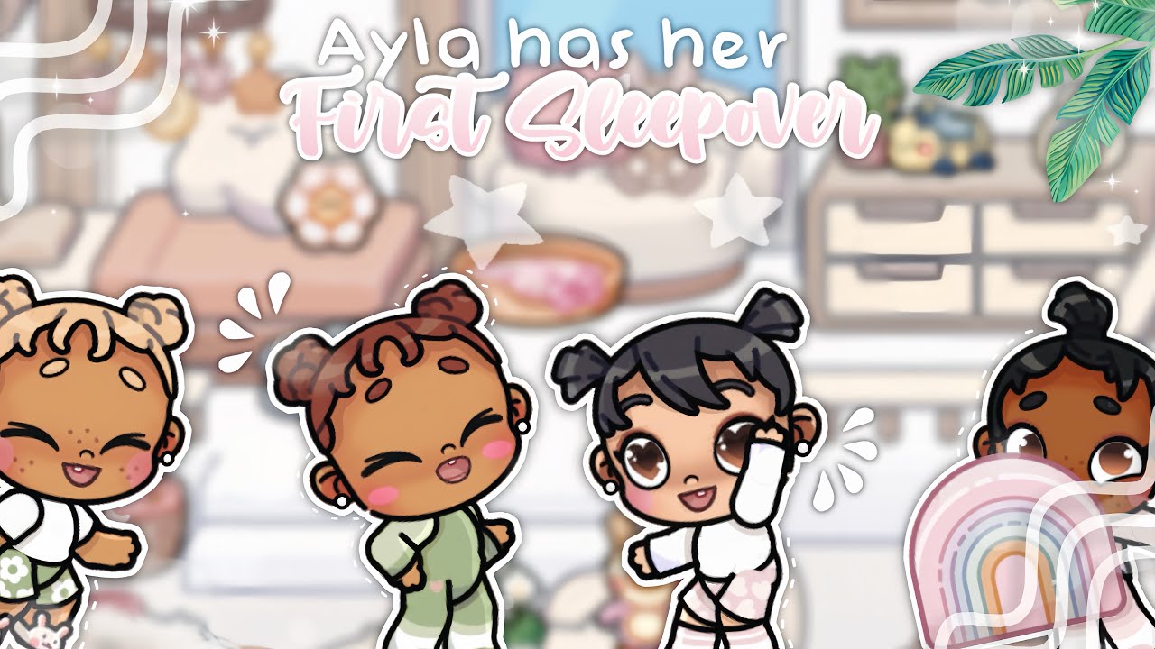 Ayla has her first ever *SLEEPOVER* 👧🏽🎀 || *with voice* 🔊 || avatar ...