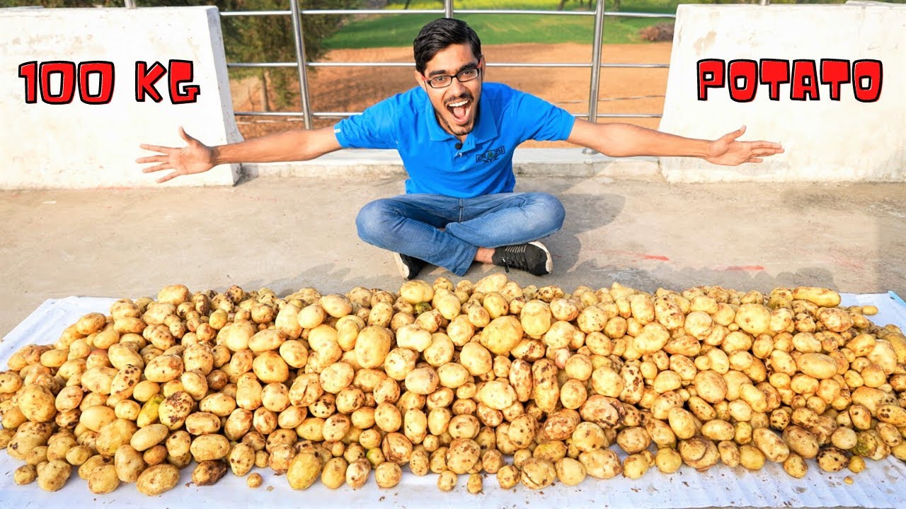 Making Magical Oobleck From 100 Kg Potatoes | Awesome Experiment - YouTube
