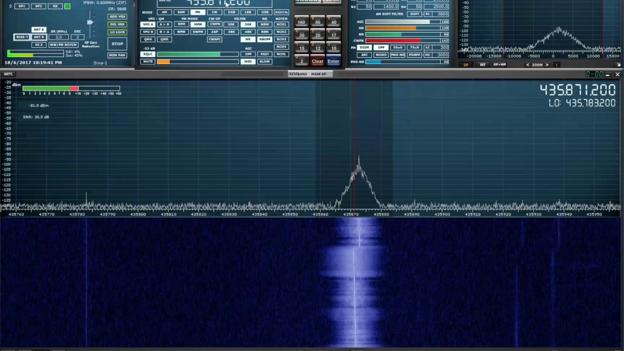 SDRPlay RSP2 Pro receiving IO-86-Satellite QSO by 9V1SV - YouTube