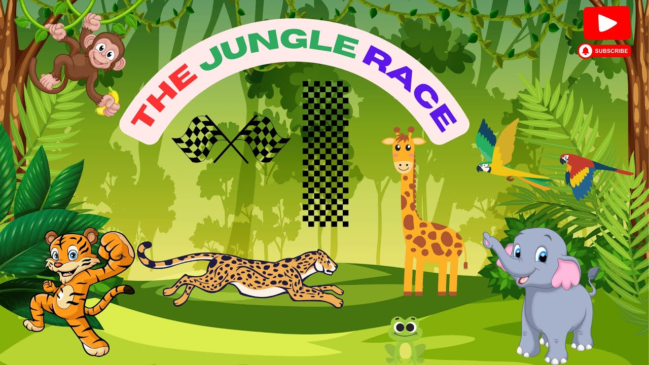 Jungle Race Song for Kids | Fun Jungle Adventure Rhyme! - YouTube