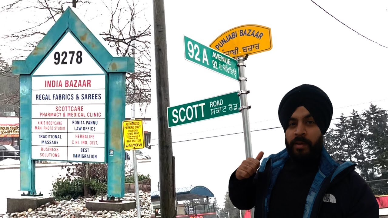 Surrey: The mini India in Canada | Punjabi signboards, Indian food ...