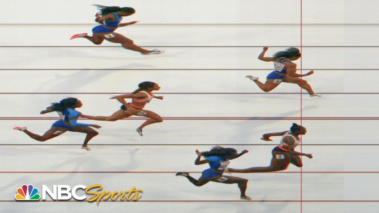 Photo finish! Women's 100m decided by 0.01 in Minsk | NBC Sports - YouTube