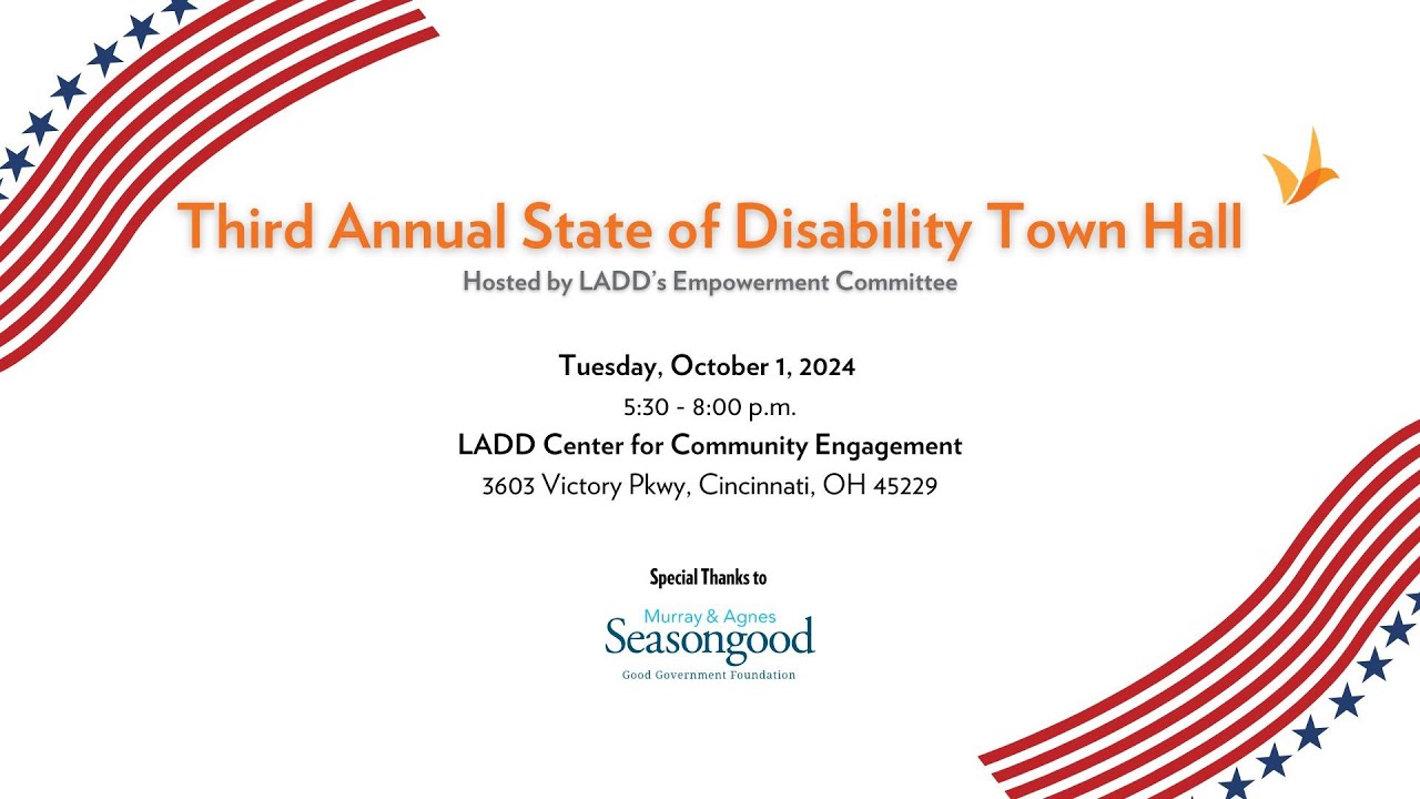 Third Annual LADD Empowerment Committee State of Disability Town Hall ...