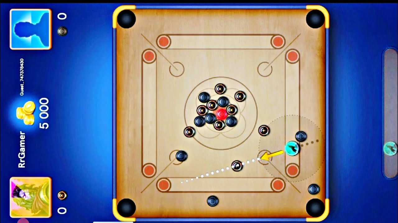 Carrom Pool Disc Game||Carrom King 🤔#carrom #carrompool @RjRafik10 ...