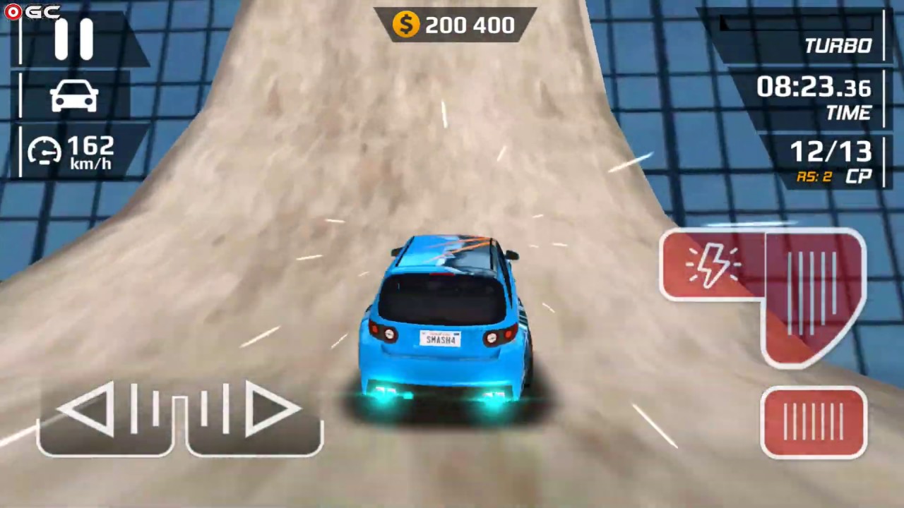 Smash Car Hit - Blue Wave Car" Speed Car Games - Android gameplay FHD ...