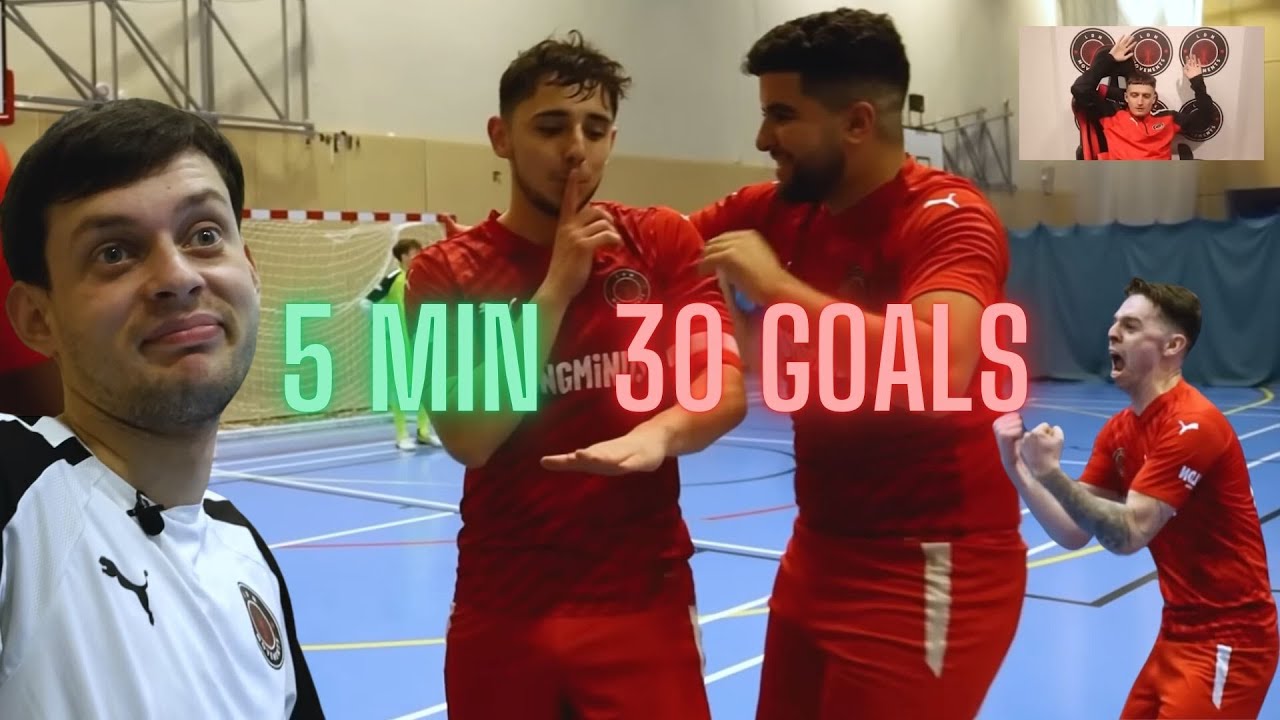 I Played in a PRO FUTSAL MATCH & We SCORED 30 GOALS in only 5 minutes ...
