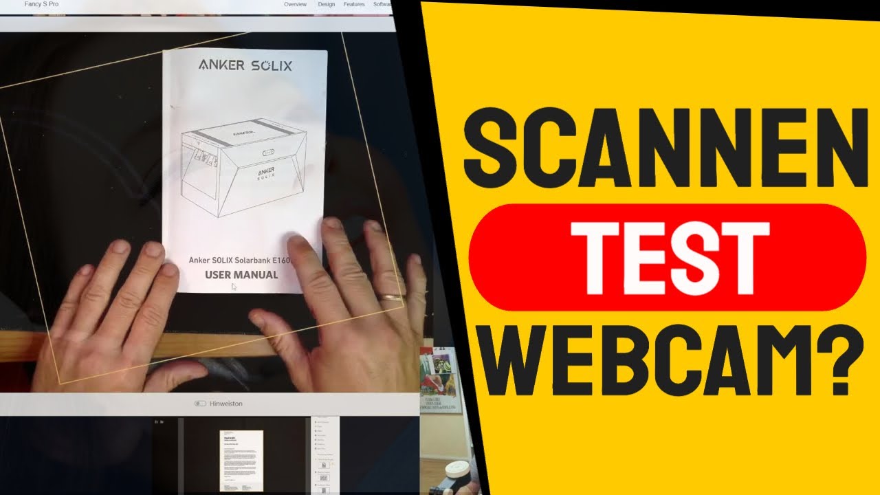 Ich teste den CZUR Fancy S Pro Scanner und Webcam? - YouTube