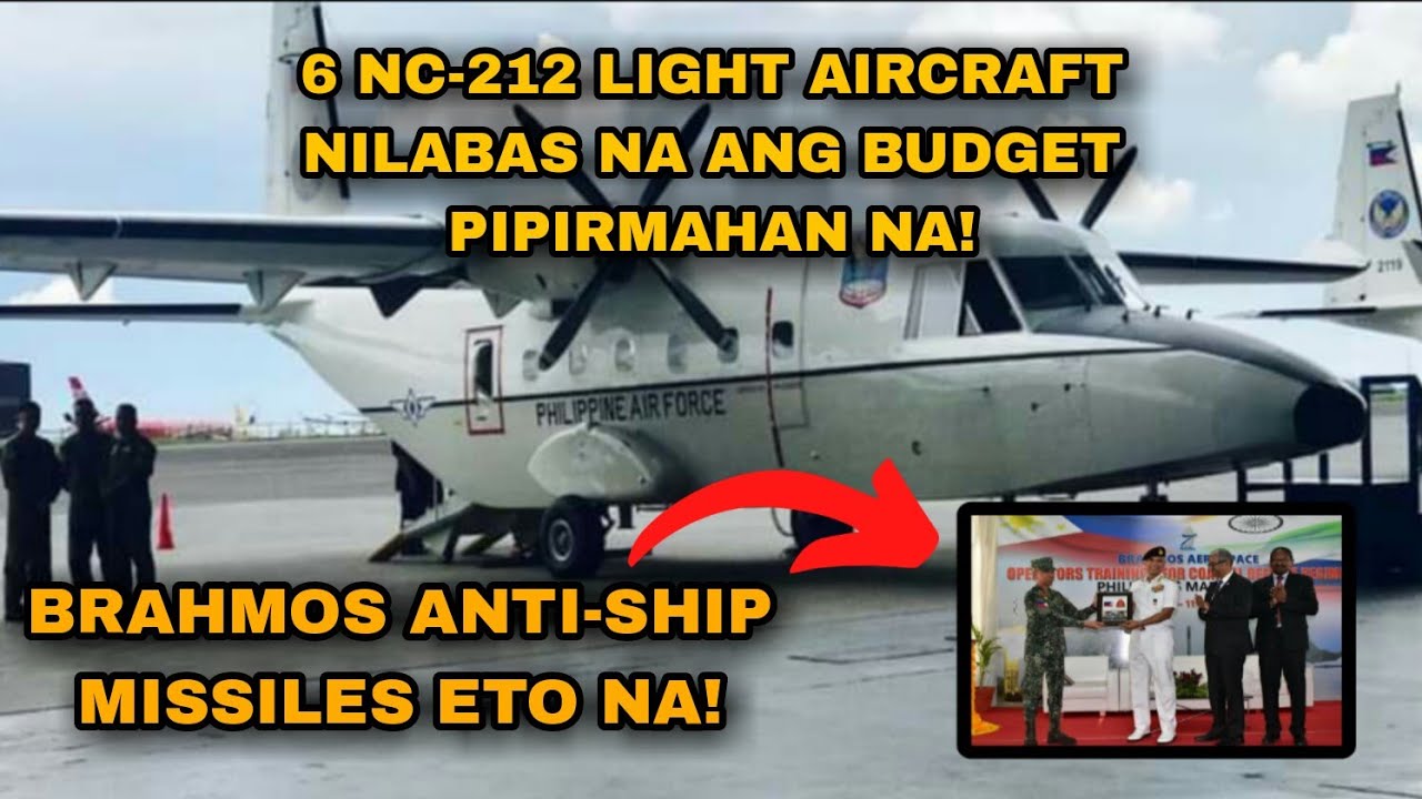 Philippine Airforce 6 NC-212 light cargo aircraft project Pipirmahan na ...
