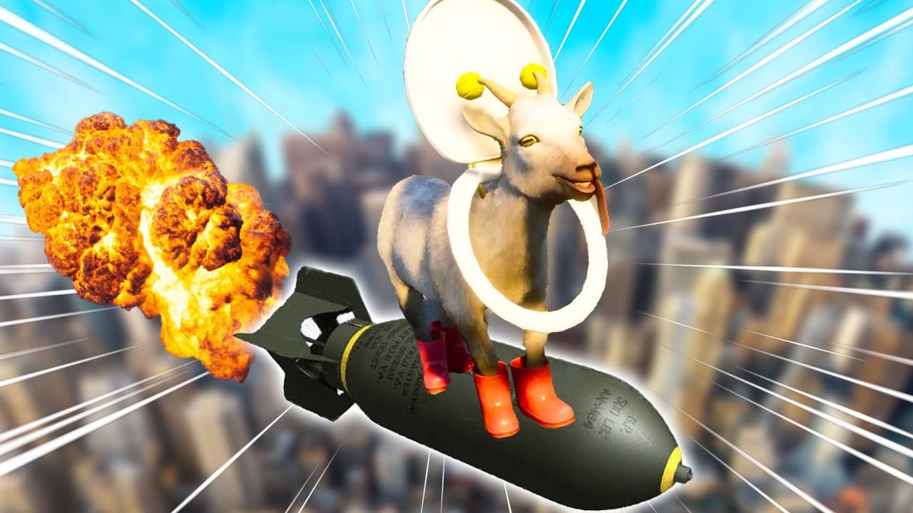 I Blew Up An Entire City In GOAT SIMULATOR 3! - YouTube