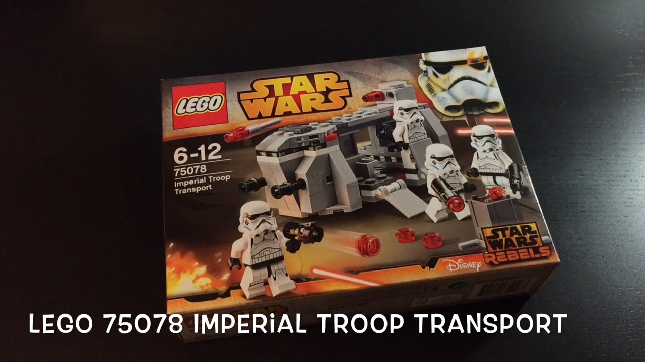 Lego 75078 Imperial Troop Transport - YouTube