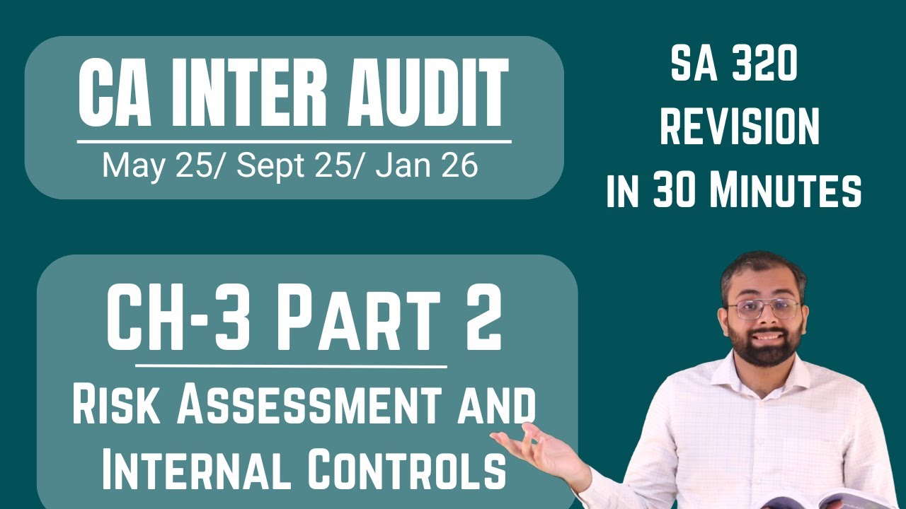 Revision of SA 320 | Materiality | CA Inter Audit Ch. 3 Revision | May ...