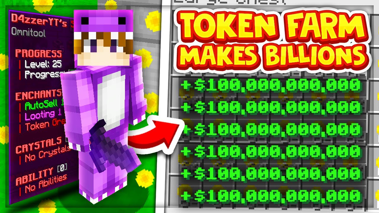 INSANE STARTER MOB FARM MAKES BILLIONS OF TOKENS on NEW SKYBLOCK MAP ...