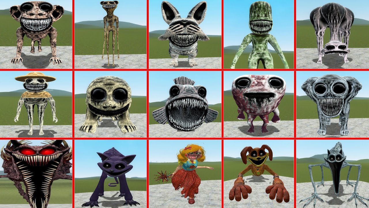 NEW ALL ZONOMALY MONSTERS VS ALL POPPY PLAYTIME CHAPTER 3 In Garry's ...