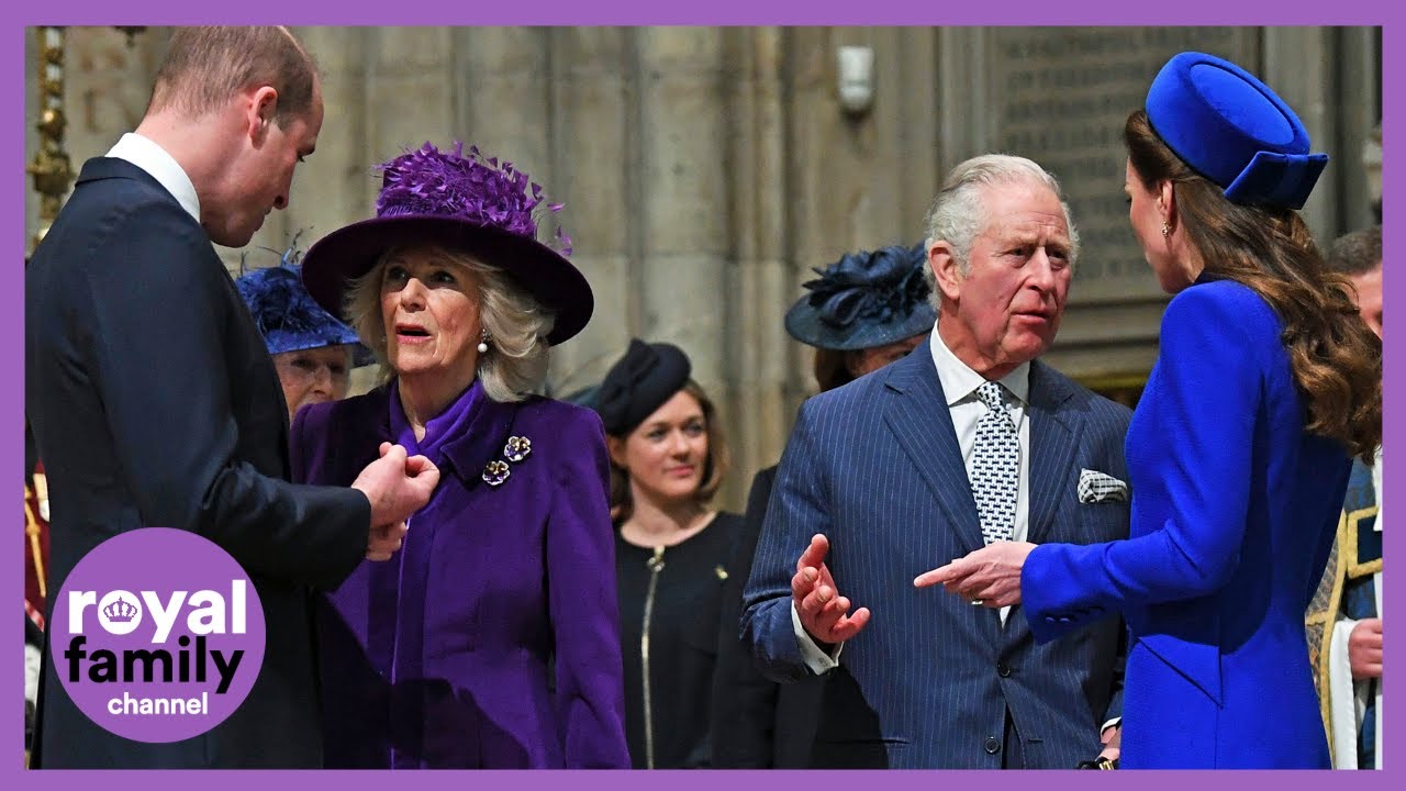 Royals Stand in for the Queen at Commonwealth Day Service - YouTube