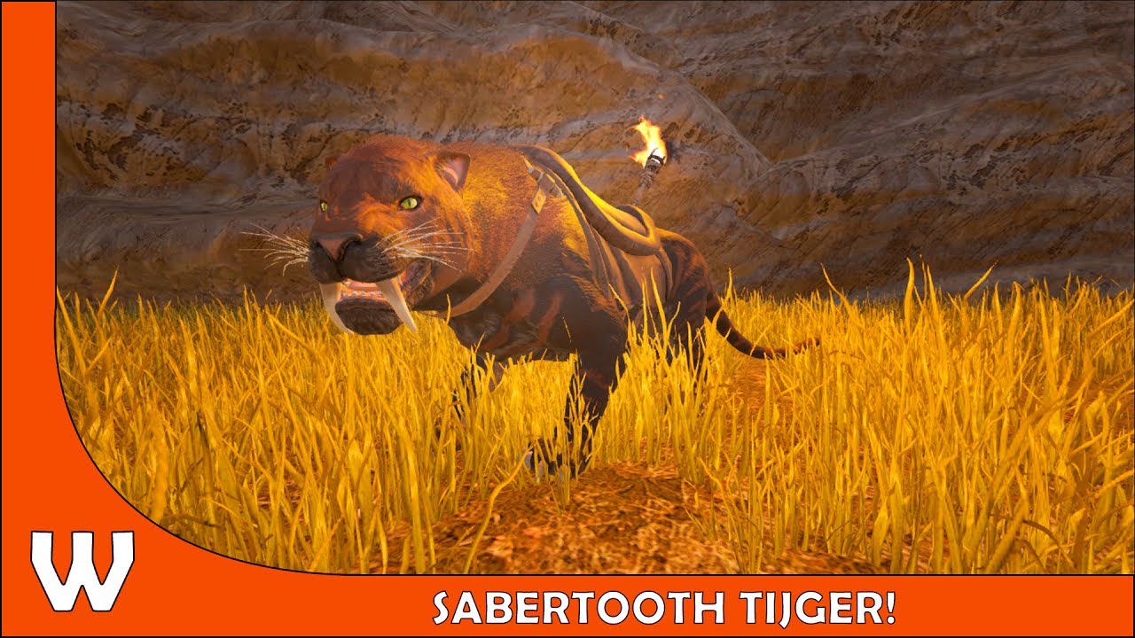 ARK SURVIVAL EVOLVED #04 SABERTOOTH TIJGER! - YouTube