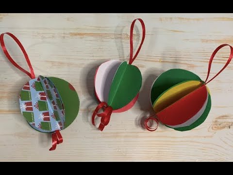 Easy Ornament Craft All you use is circles! - YouTube