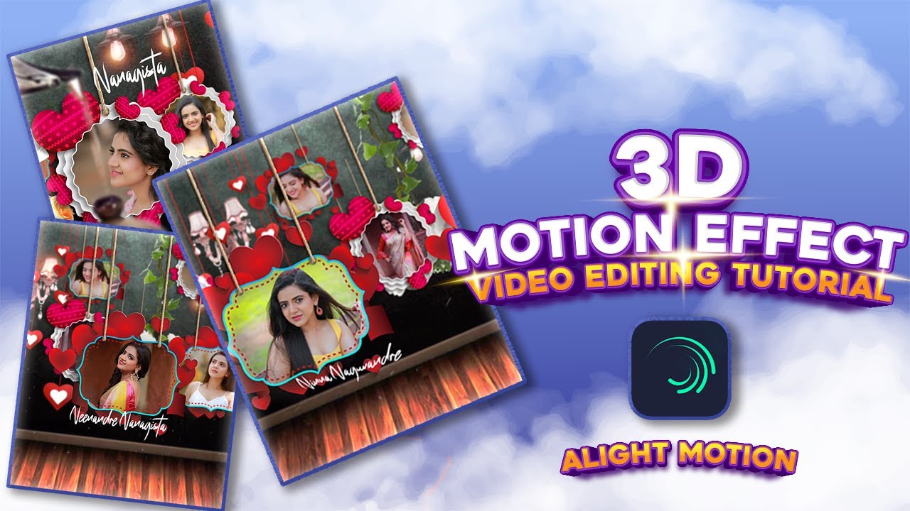 How to Make 3D Camera Movement in Alight Motion | 3D Lyrical Video ...