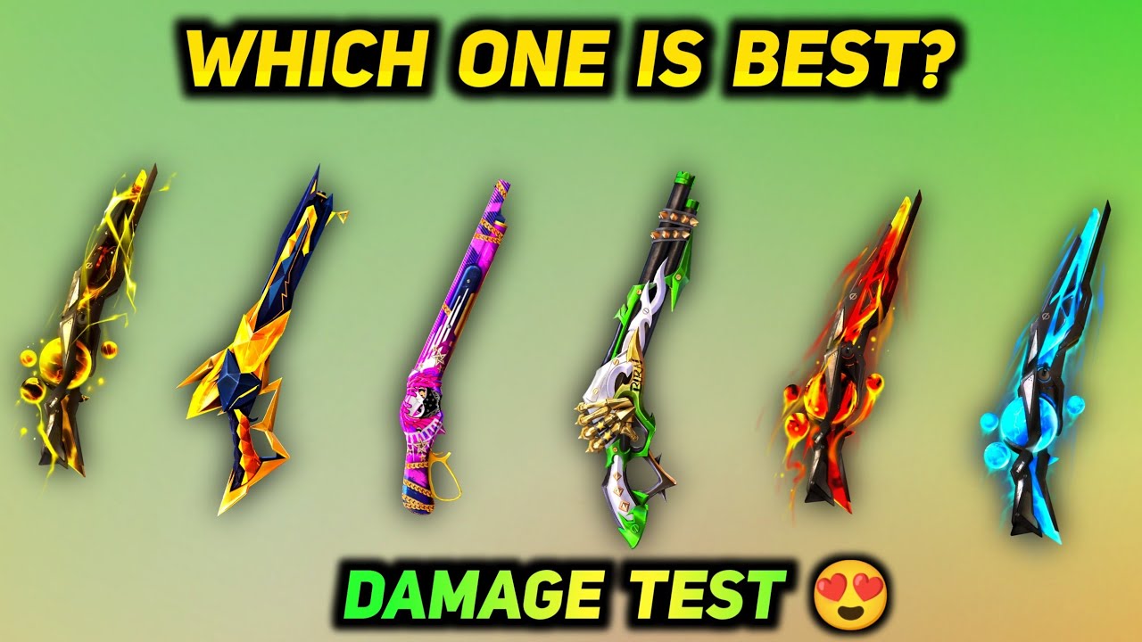 Which One Is The Best M1887 Skin? - M1887 Ability Test All 6 Gun Skin ...