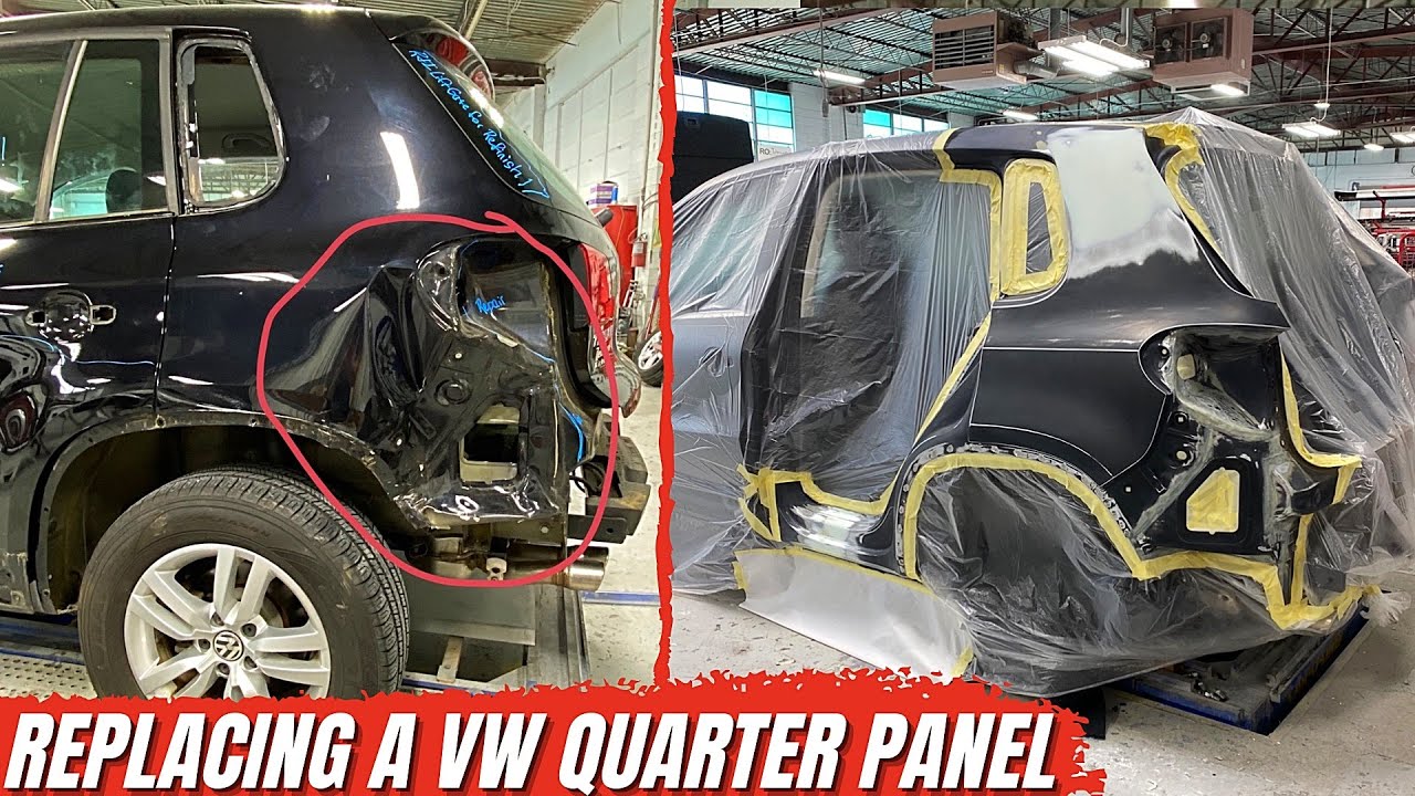 Replacing A VW Quarter Panel! - YouTube