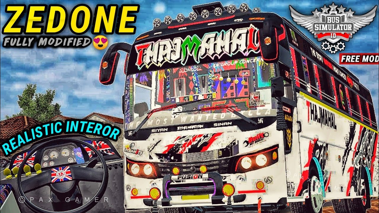 New ZEDONE MODIFIED MOD For BUS SIMULATOR INDONESIA | FREE MOD💥 | New ...
