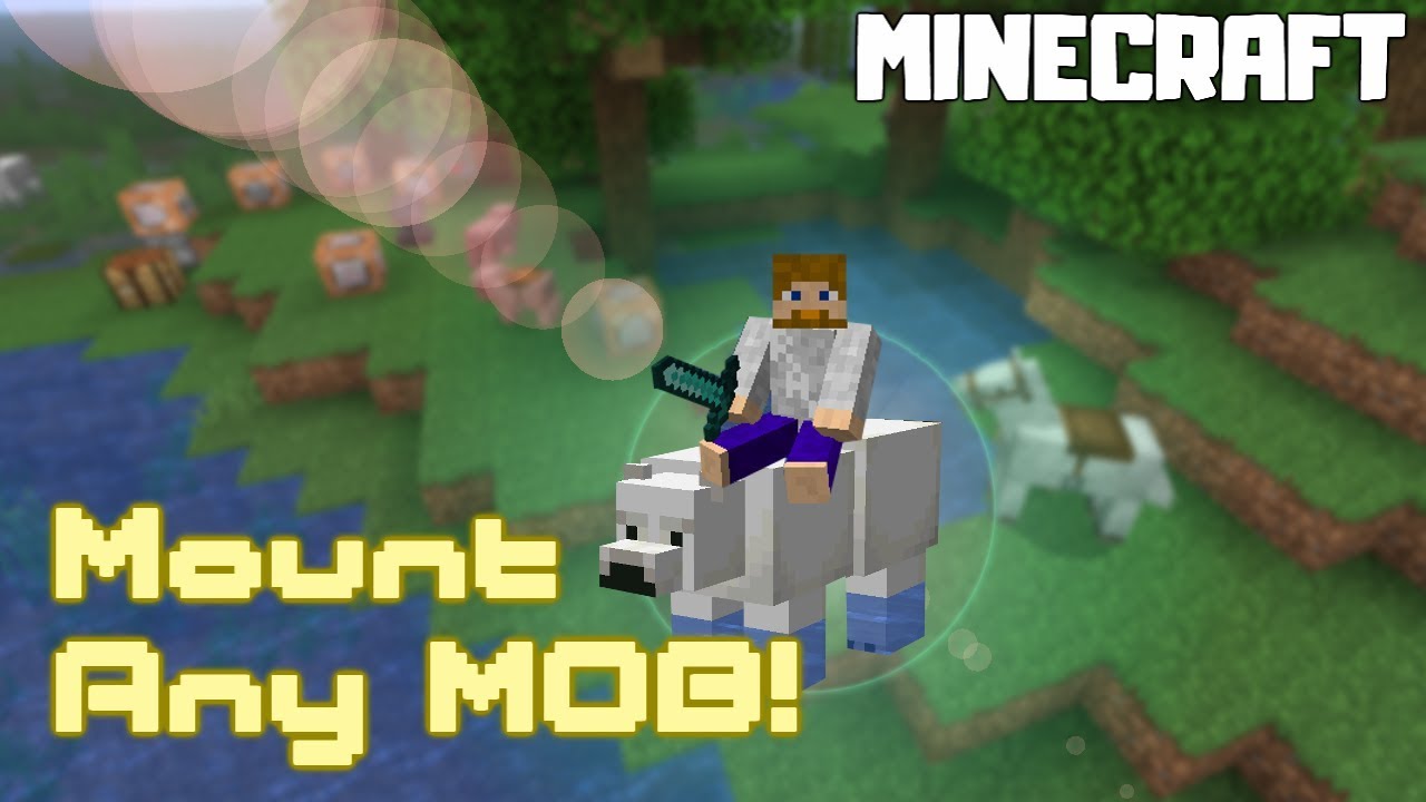 MINECRAFT | Mount Any Mob! 1.14.4! No Mods! - YouTube