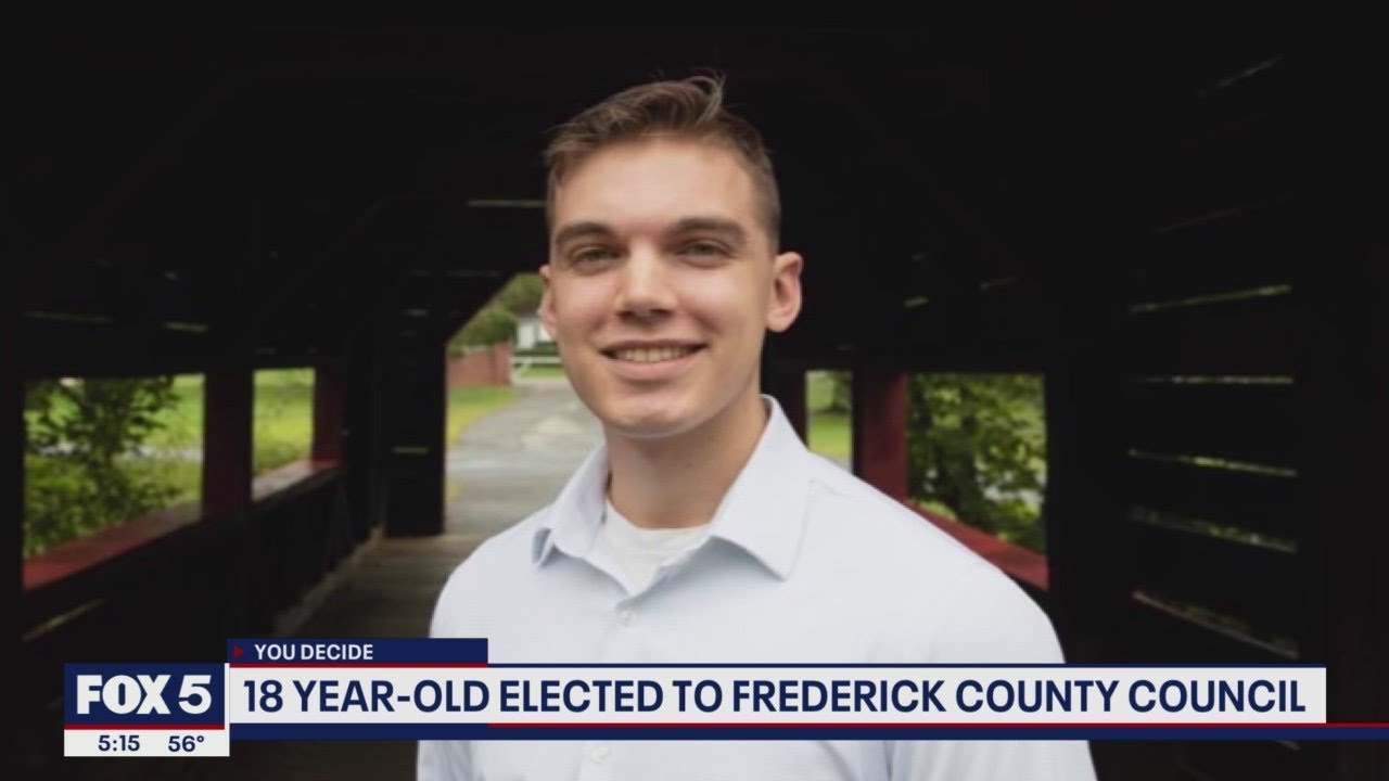 18 Year Old Elected To Frederick County Council Fox 5 Dc Youtube