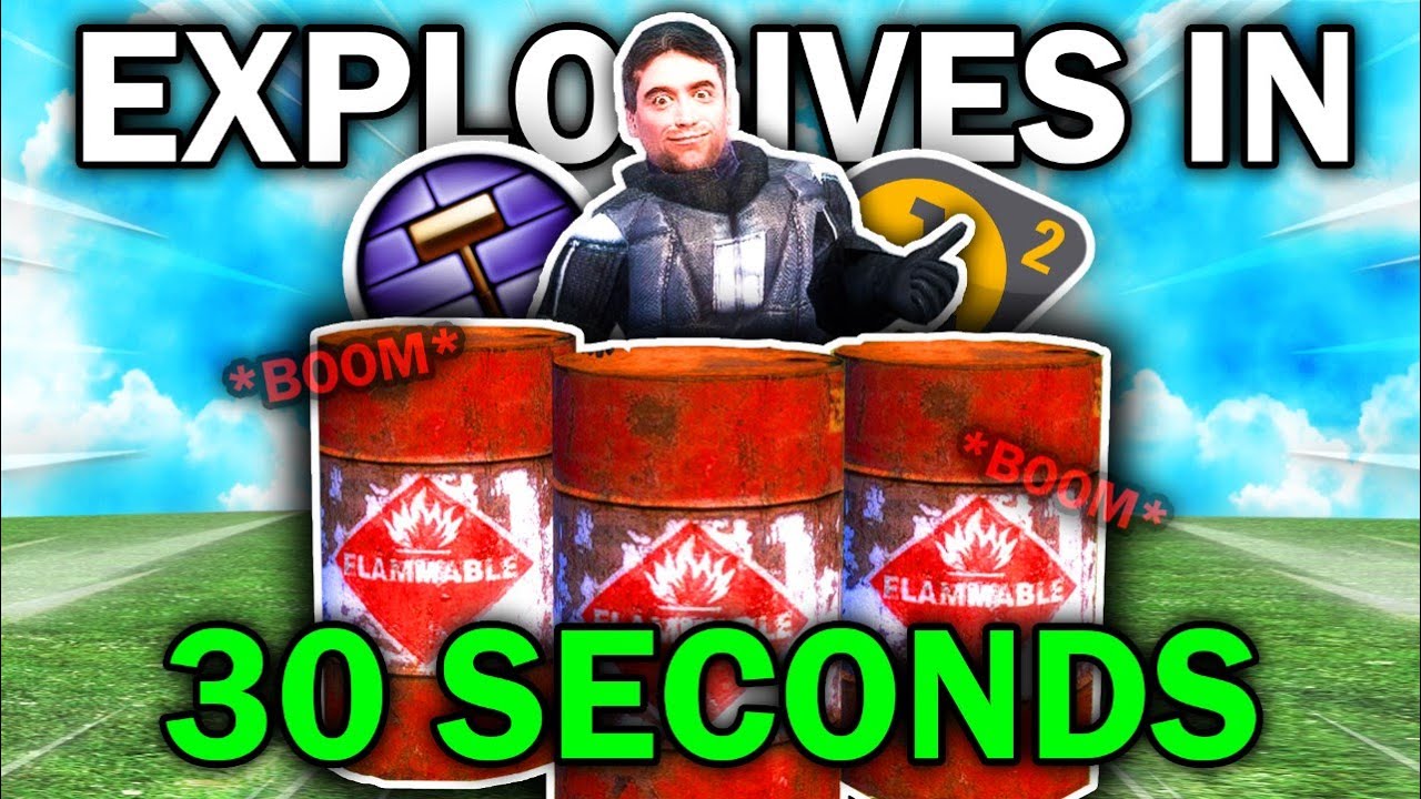 EXPLOSIVE BARRELS In The Source Engine IN 30 SECONDS - YouTube