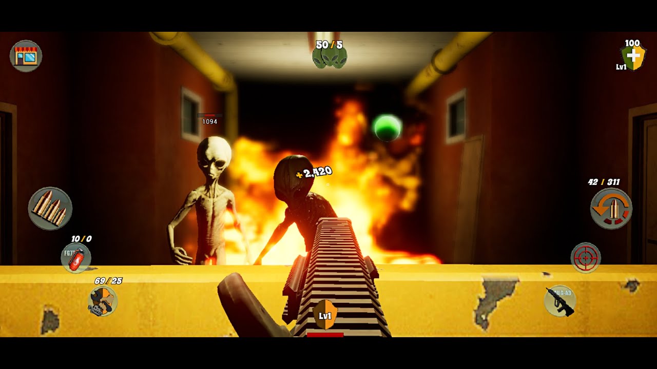 Dark Night: Shoot Aliens-(Kill the Aliens who have invaded your city ...