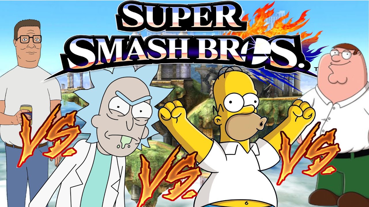 Hank Hill vs. Rick Sanchez vs. Peter Griffin vs. Homer Simpson | Smash ...