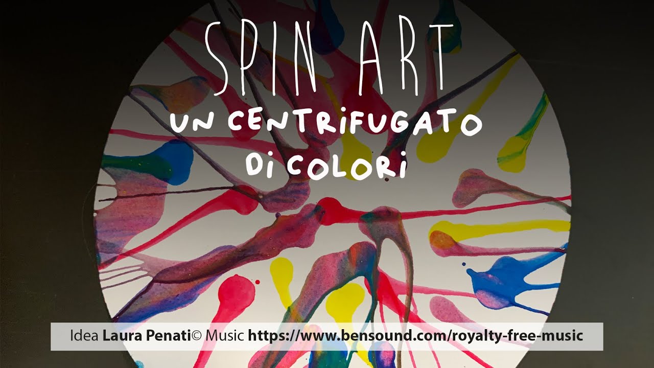 SpinArt un centrifugato di colori - YouTube