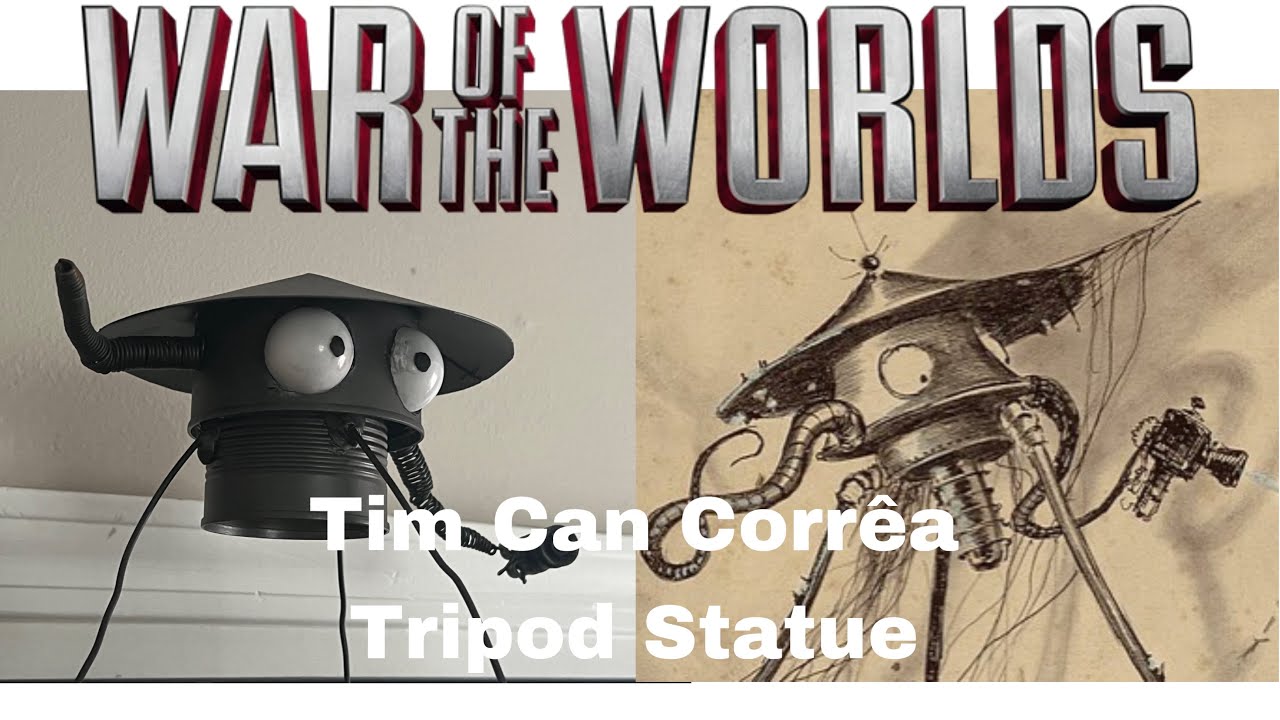 War of the Worlds Alvim Corrêa Tripod Tin Can Statue - YouTube
