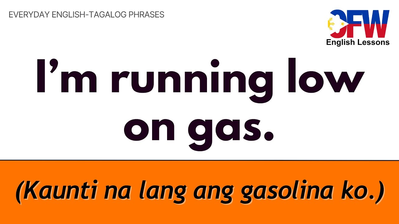 English-Tagalog Translation for Speaking Practice | OFW English Lessons ...