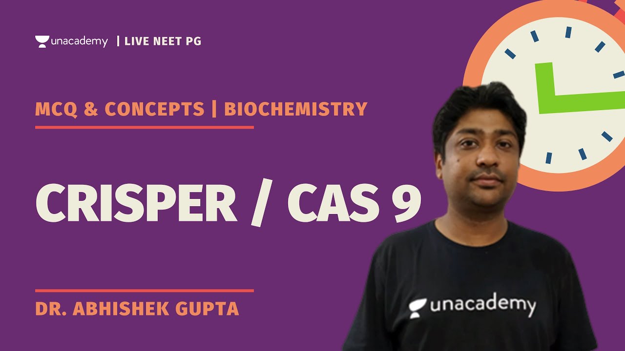 MCQ & Concepts | CRISPER / CAS 9 | Biochemistry | Dr. Abhishek Gupta ...