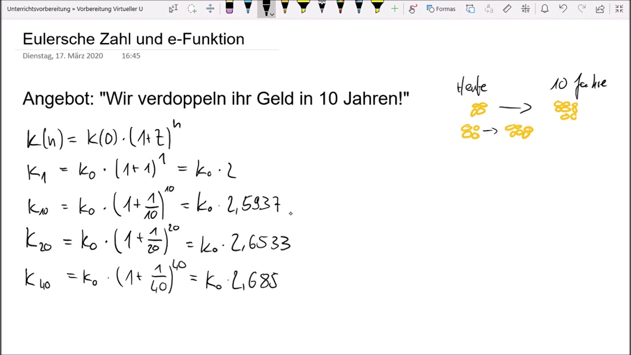 01 Einstieg, Herleitung der eulerschen Zahl - YouTube