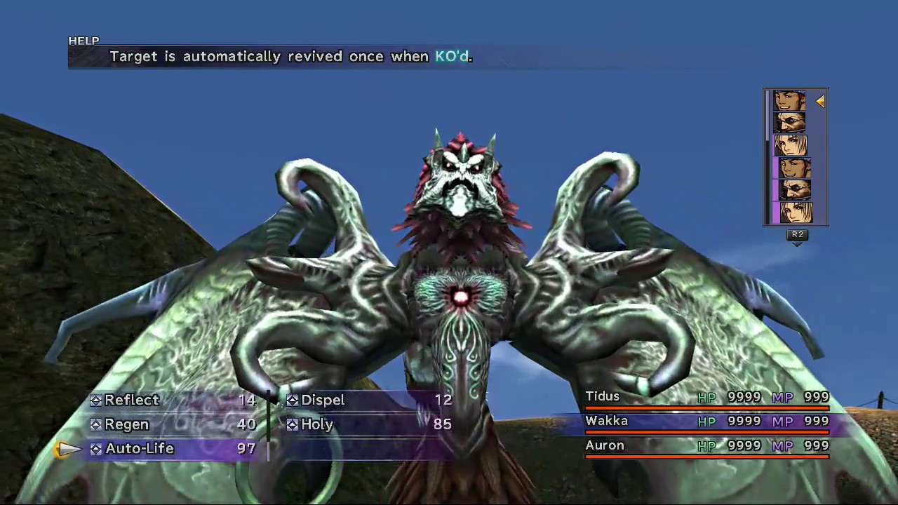 FINAL FANTASY X HD Remaster - Dark Valefor Boss Battle (PS4) - YouTube