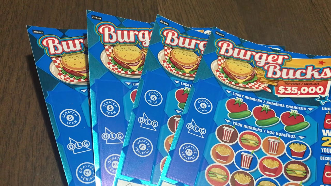 NEW BURGER BUCKS OLG INSTANT SCRATCH TICKETS - YouTube
