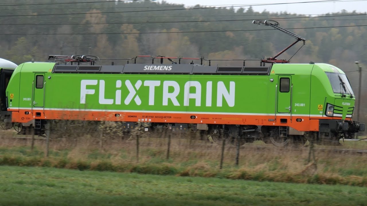 FlixTrain's Very First Train from Göteborg to Stockholm passes Partille ...