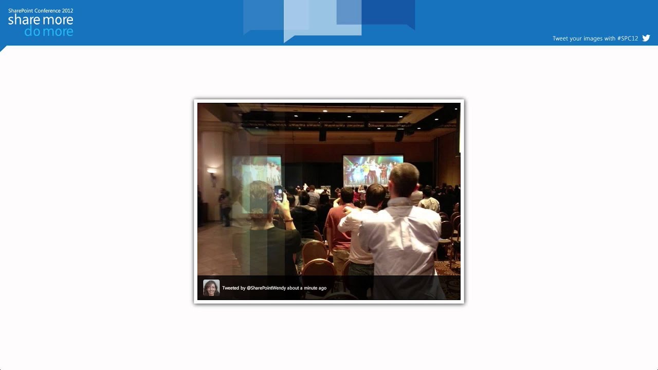 Microsoft SharePoint Conference 2012 Imagewall - YouTube