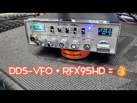 Custom Cobra 148 GTL DDS-VFO + RFX95HD CB Radio - YouTube