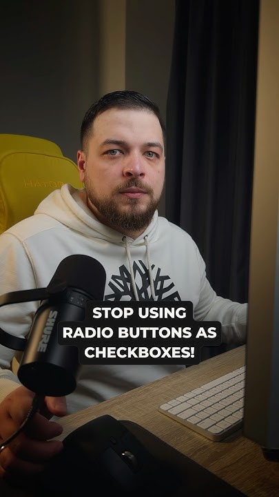 Stop Using Radio Buttons as Checkboxes! - YouTube